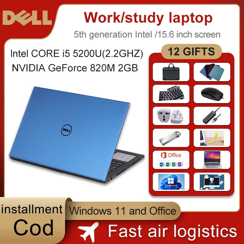 Dell Laptop/Intel Corei 5 5th generation Cool Gaming laptop with built ...