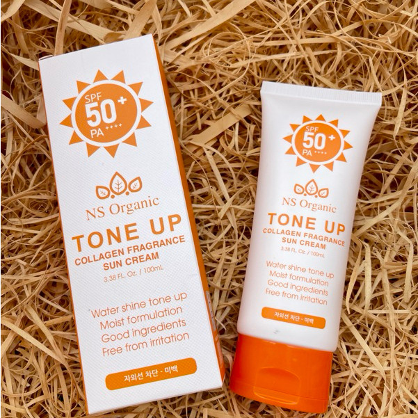 Genuine NS ORGANIC TONE UP COLLAGEN SUNSCREEN 100ML, SPF 50+ and PA ...