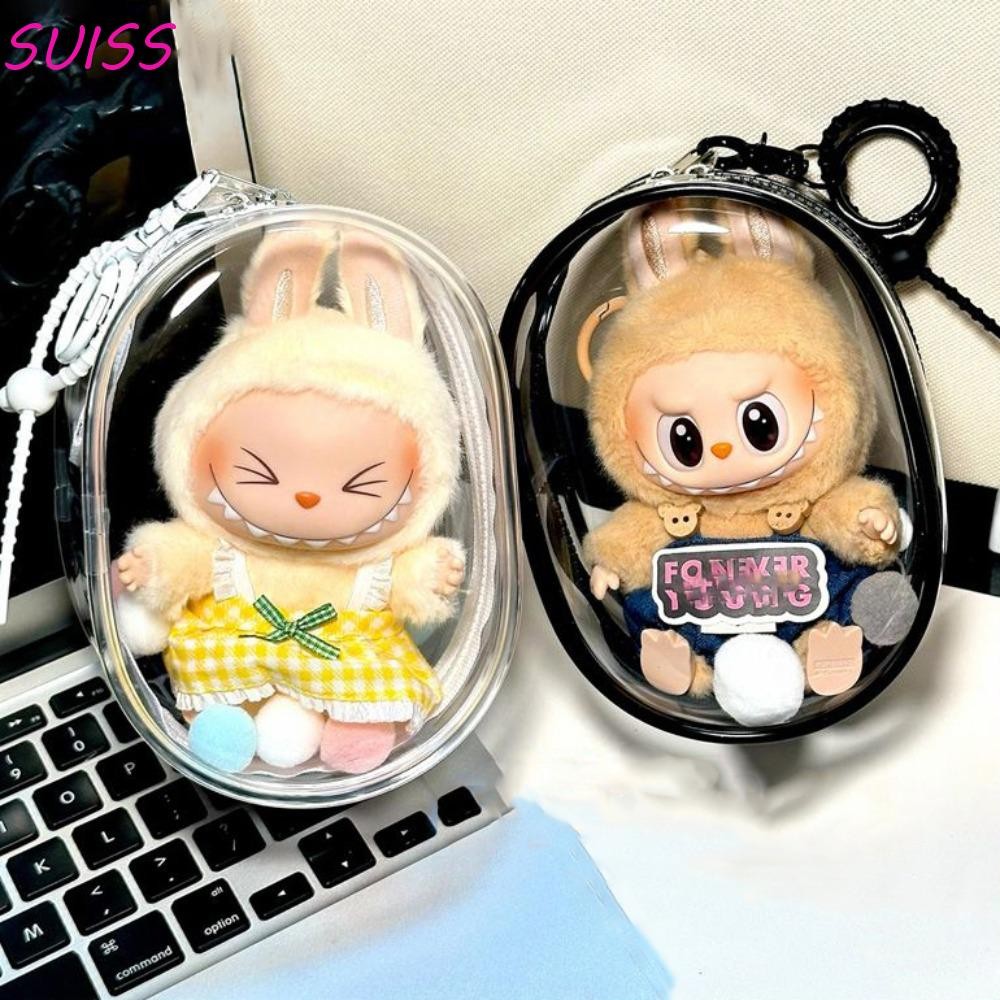 SUISS Labubu V2 Doll Storage Bag, with Keychain Outgoing Labubu Display ...