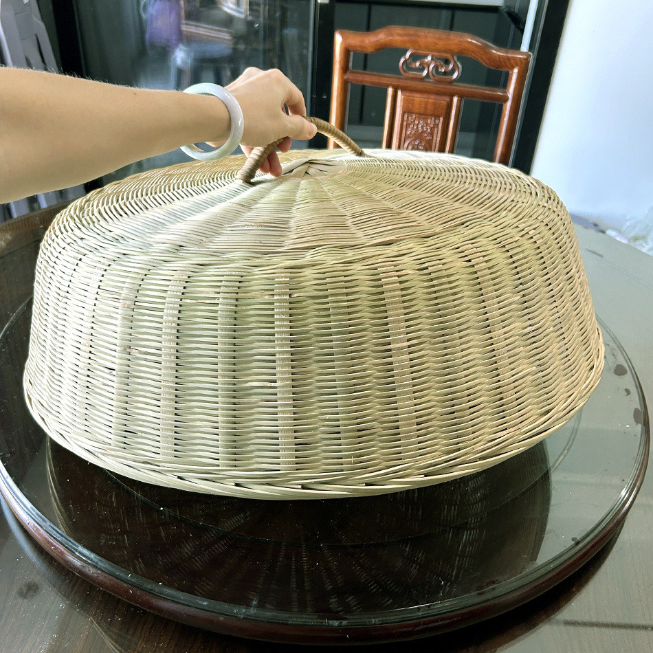 Produk buluh, penutup meja tenunan buluh buatan tangan, penutup sayur ...