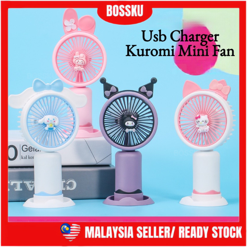 Usb Handheld Fan Mini Fan Stick Kipas Kecil Usb Kuromi Kipas Kipas ...