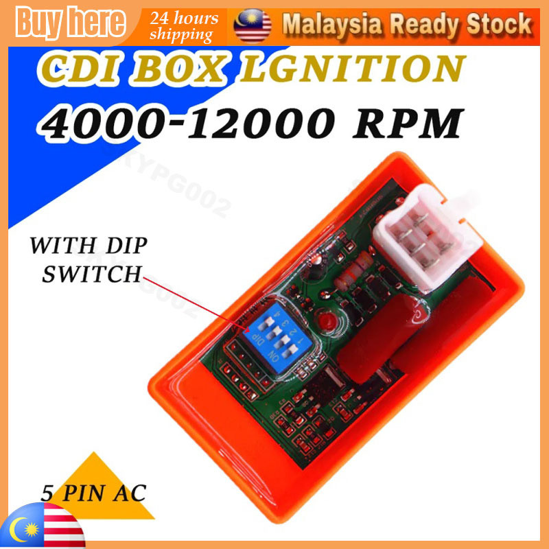 AC 5 PIN POP100 Motorcycle CDI with DIP switch C100 EX5 Racing YX140 ...