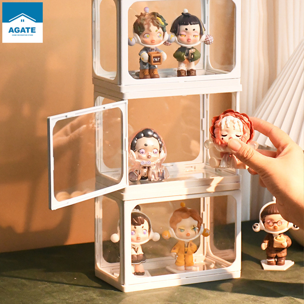 Transparent Storage Box Stackable Acrylic Display Box Large Capacity ...