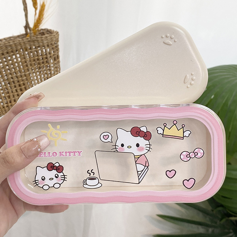 [MMBB] Kawaii Hello Kitty Transparent Glasses Case Sanrio Pochacco ...