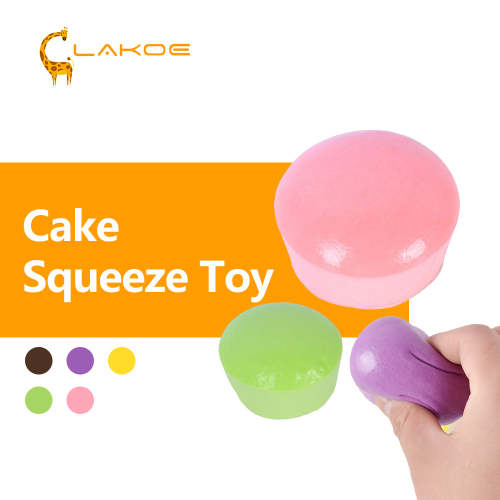 Lakoe Cake Shape Squishy Toy Mini Simulation Cake Squeeze Toy Slow ...