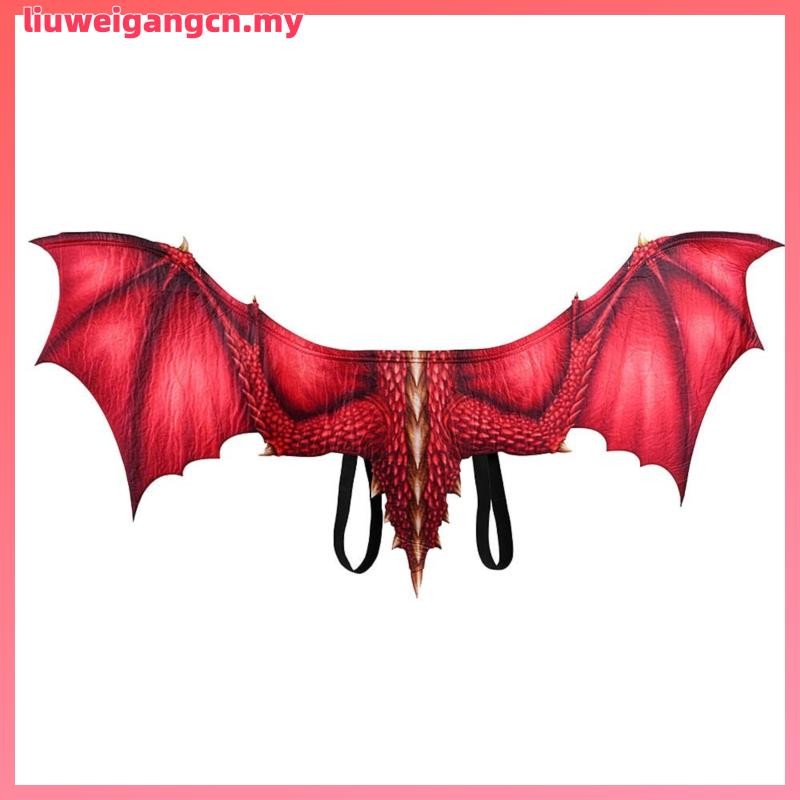 Halloween Dragon Cape Wings Cosplay Carnival Wings for Adults Red ...