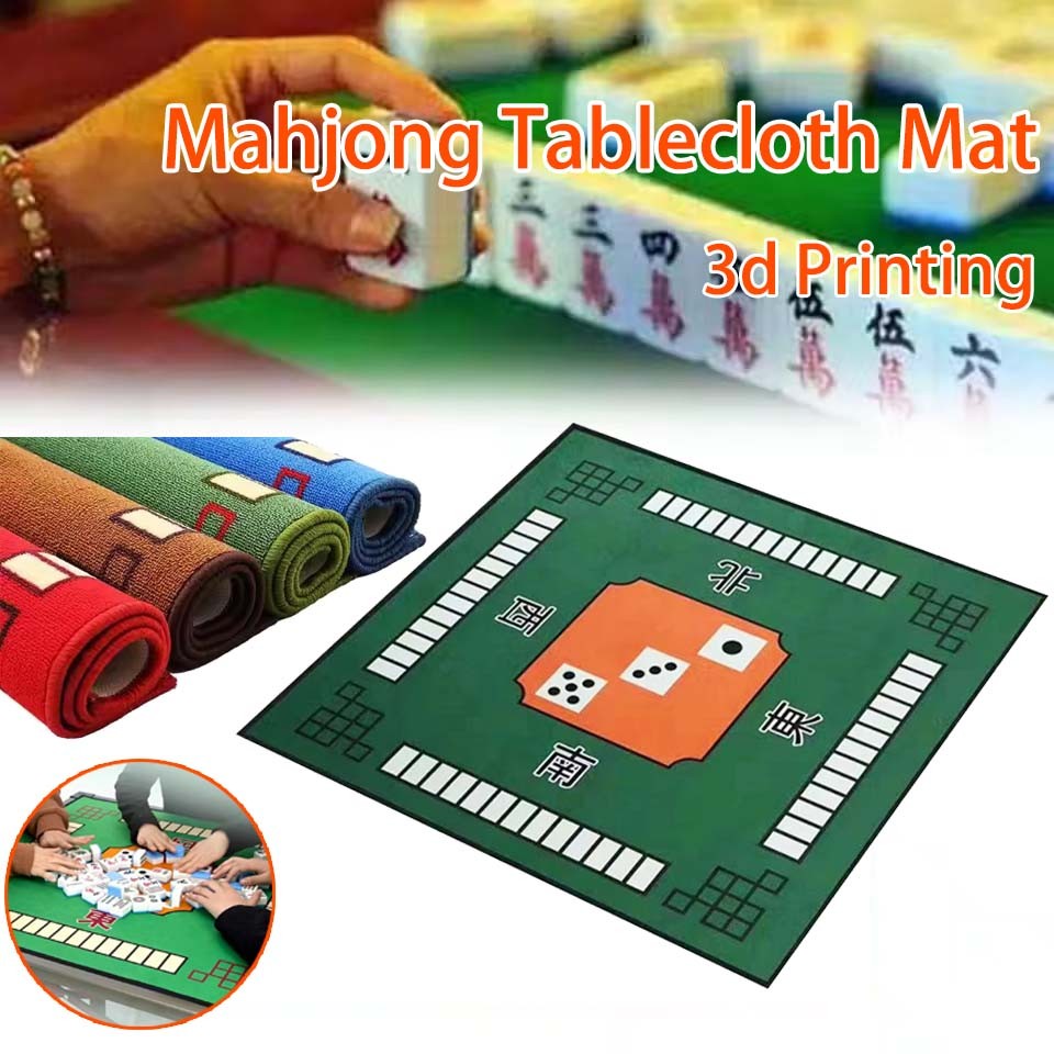 3D Mahjong Pad Tablecloth Chinese Table Mat Hand Rubbing Mahjong Table ...