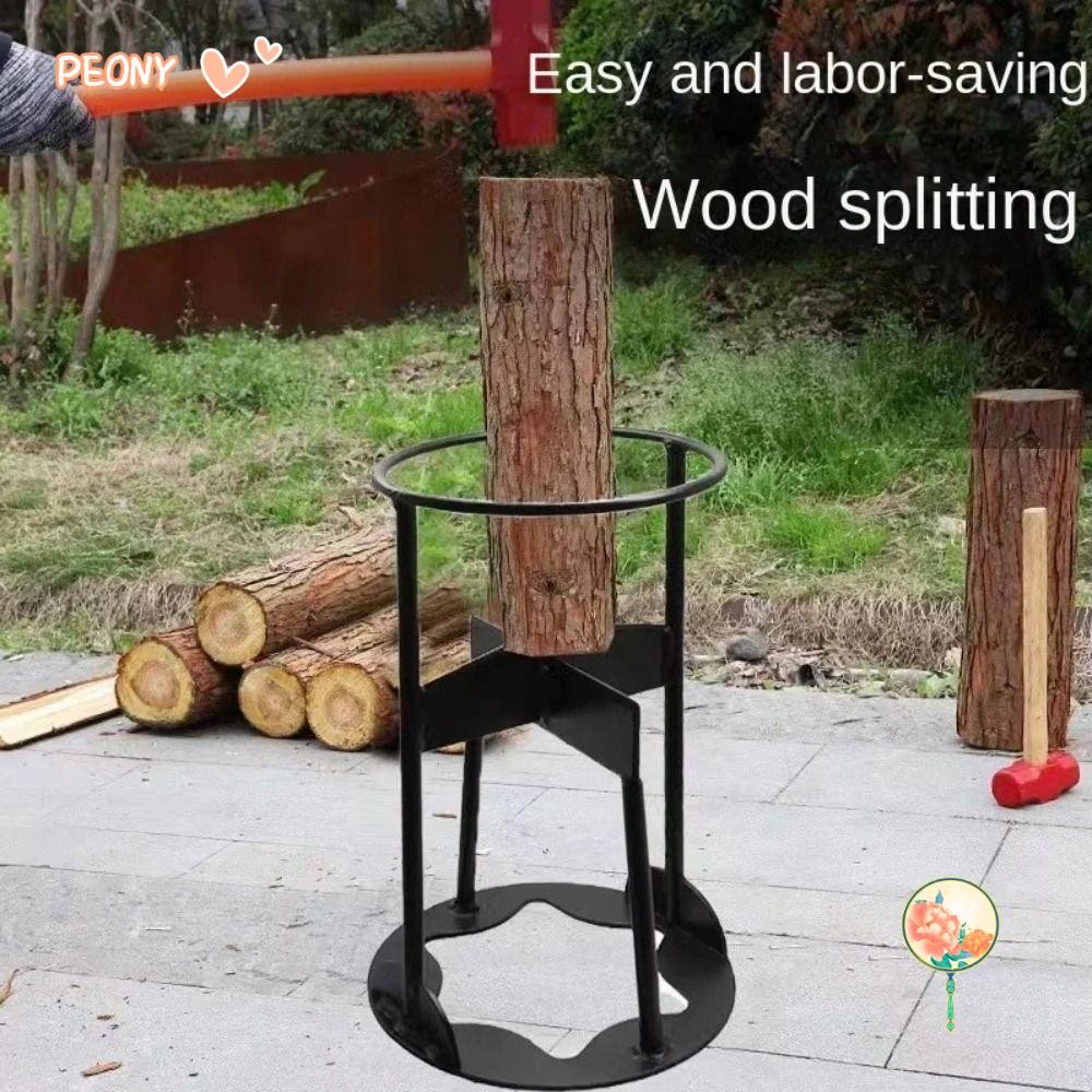 PEONY-HOME Firewood Kindling Splitter, Log Splitter Wedge Cast Iron ...