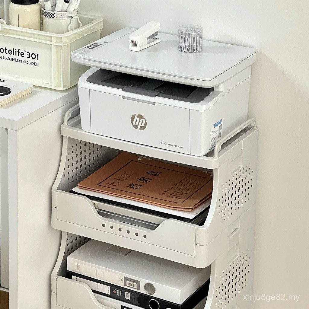 Office Printer Rack Floor-standing Trolley File Storage Rack Under Desk ...