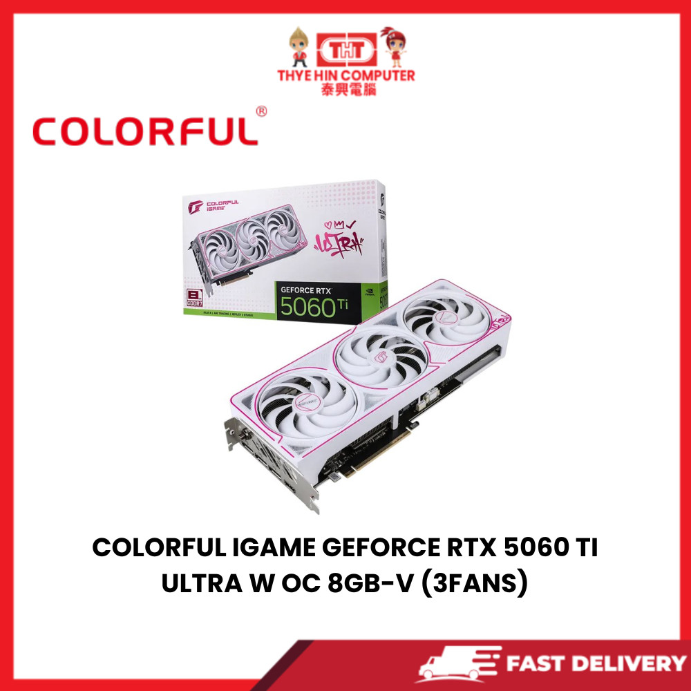 COLORFUL IGAME GEFORCE RTX 5060 TI ULTRA W OC 8GB-V (3FANS) | Shopee ...