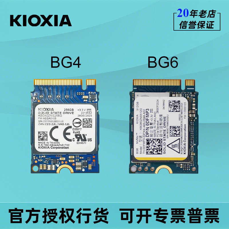 Kioxia BG4 256G BG6 512GM.2 2230 Pemacu Keadaan Pepejal NVME Steamdeck ...