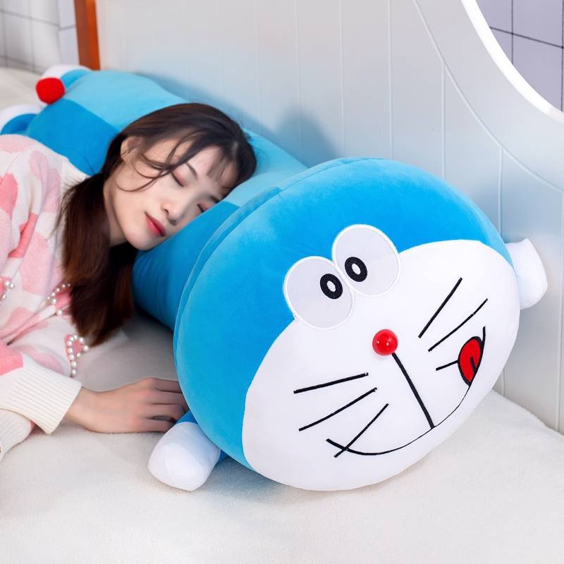 bantal doraemon readystock Sleeping in bed with long pillow Doraemon ...
