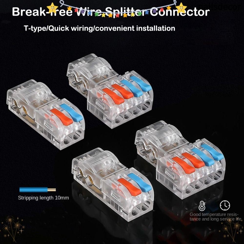 YUSENS Wire Connector, T Type Mini Quick Terminal Block, Quick ...