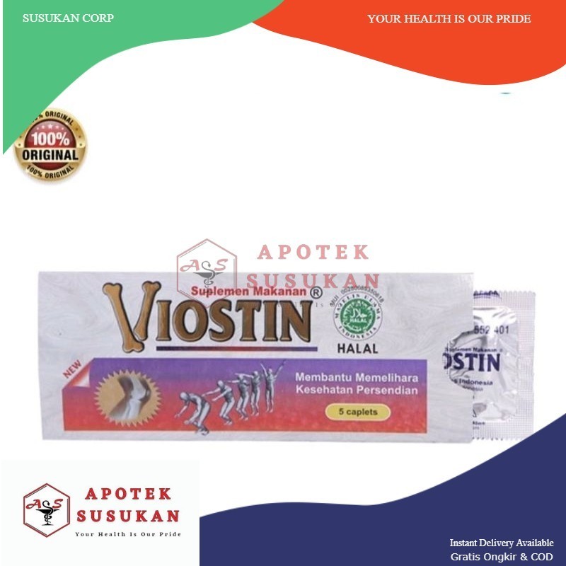 Viostin Halal STRIP contains 5 caplets / Halal / present supplement ...