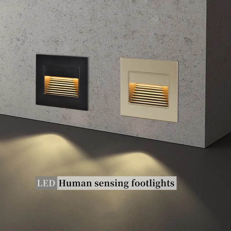 New LED embedded switch control wall light, radar sensing step light ...