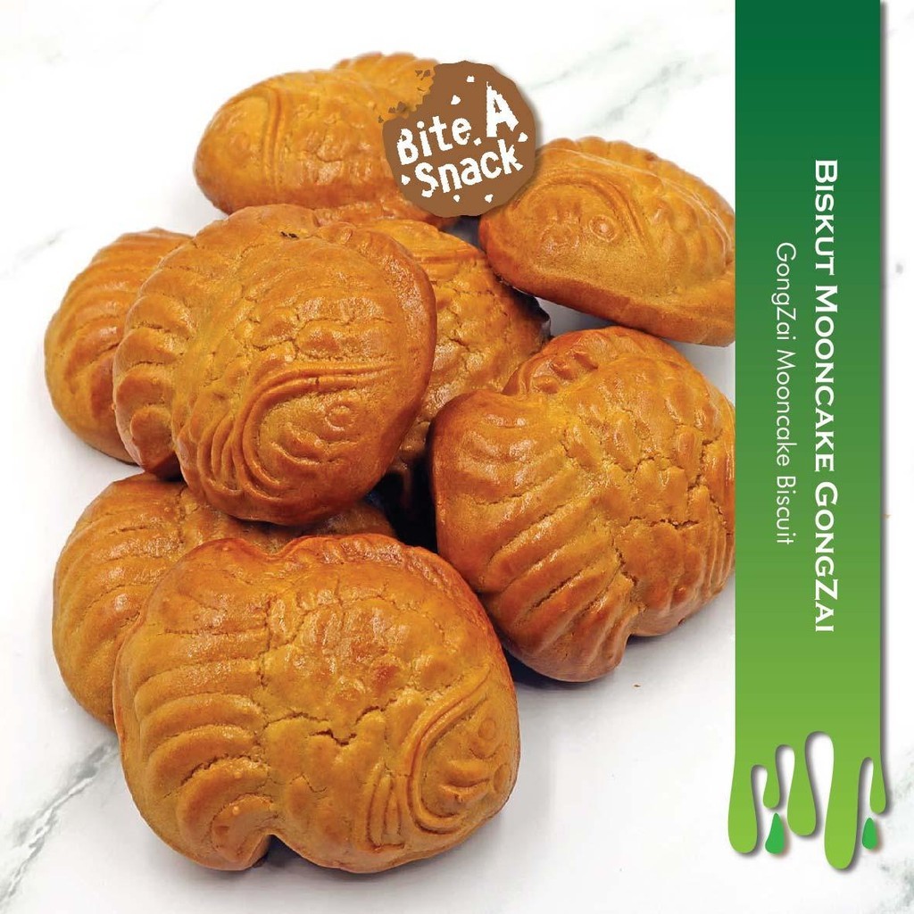 Ipoh Traditional Homemade GongZai Mooncake Biscuit | Biskut Mooncake GongZai Tradisional Ipoh ...
