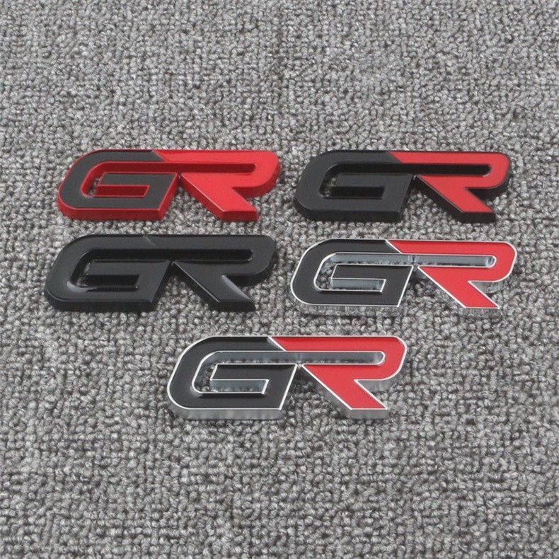 3D Car GR Sport Decal Front Hood Grille Emblem Badge for Toyota HV ...