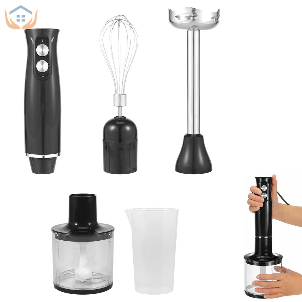 Immersion Hand Blender 2 Adjustable Speed Hand Stick Blender Detachable ...