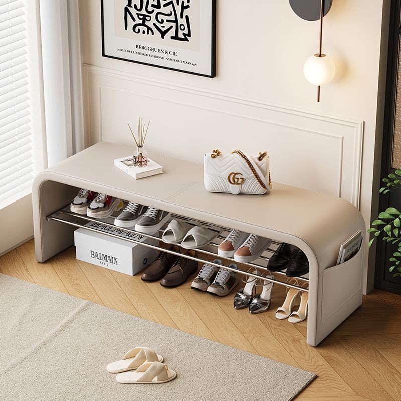Wearable Shoe Cabinet Integrated Home Bedroom Tailstock Long Stool ...