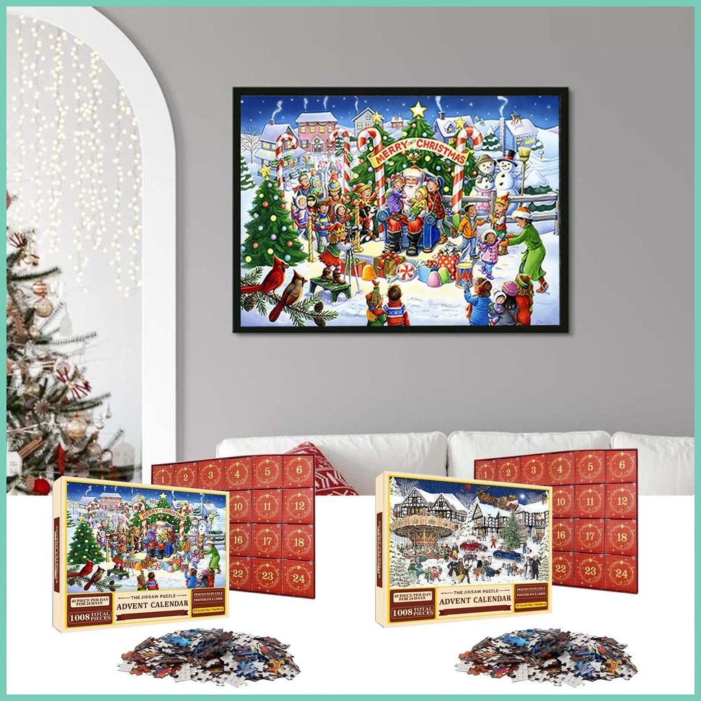 Christmas Puzzles for Adults Versatile Kids Advent Calendar Christmas ...