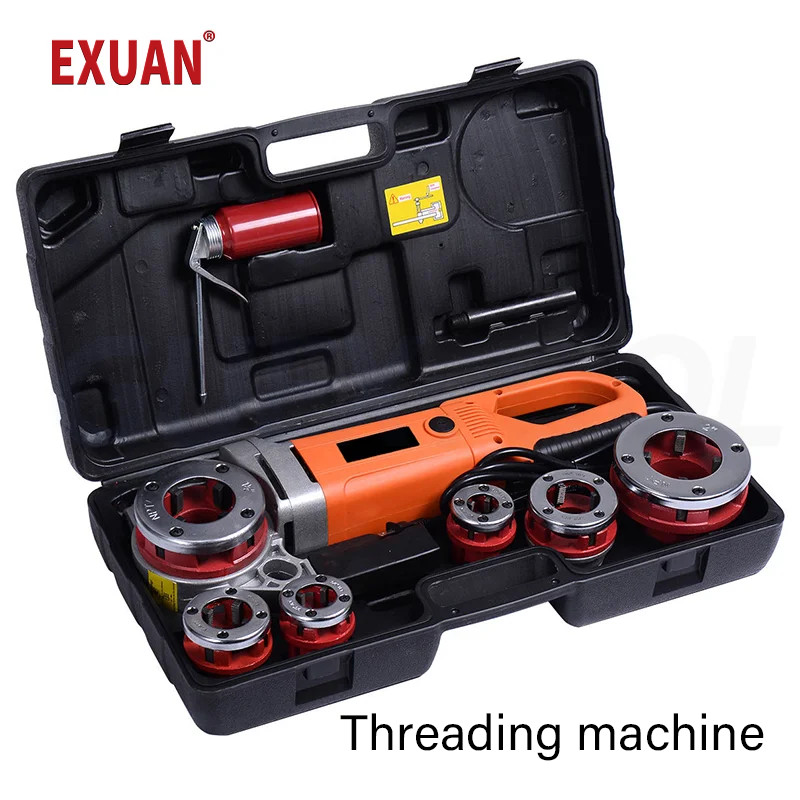 High Power Handheld Electric Threading Machine 50HZ Pipe Tapping Wrench ...