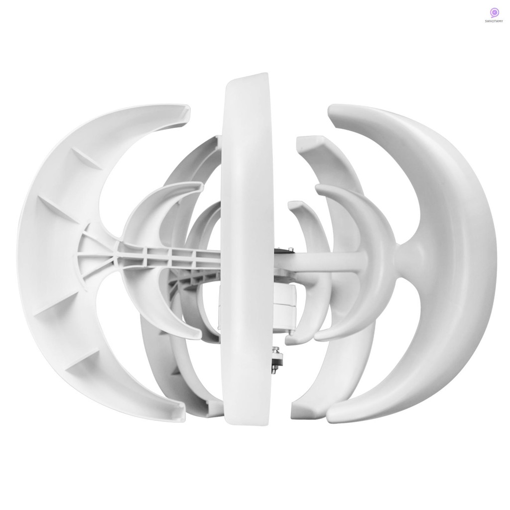 12V 1200W Wind Generator with Charger Controller 5 Blades Minitype ...