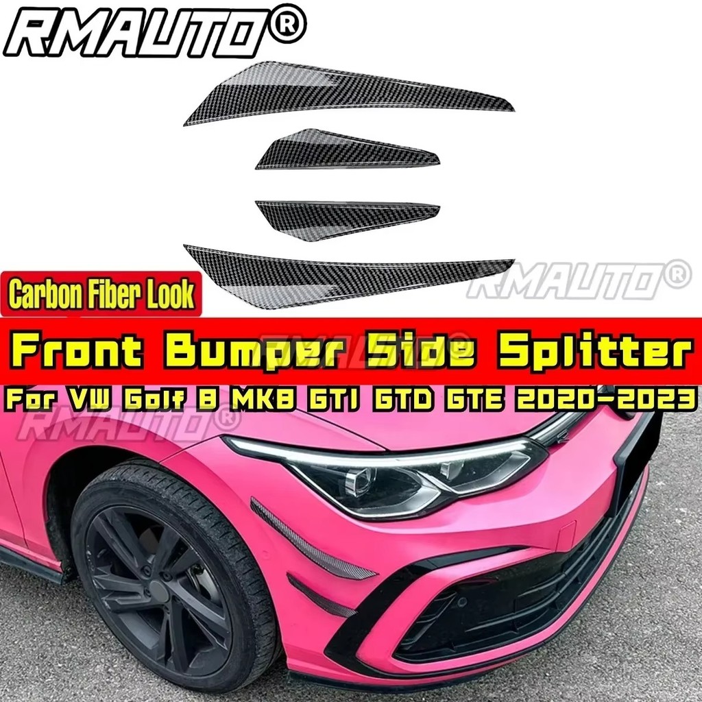 For VW Golf 8 MK8 GTI GTD GTE 2020-2023 Body Kit Wind Knife Spoiler ...