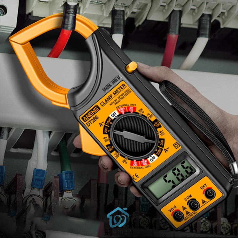 Digital True RMS Multimeter LCD Professional Clamp Meter Data Show AC ...