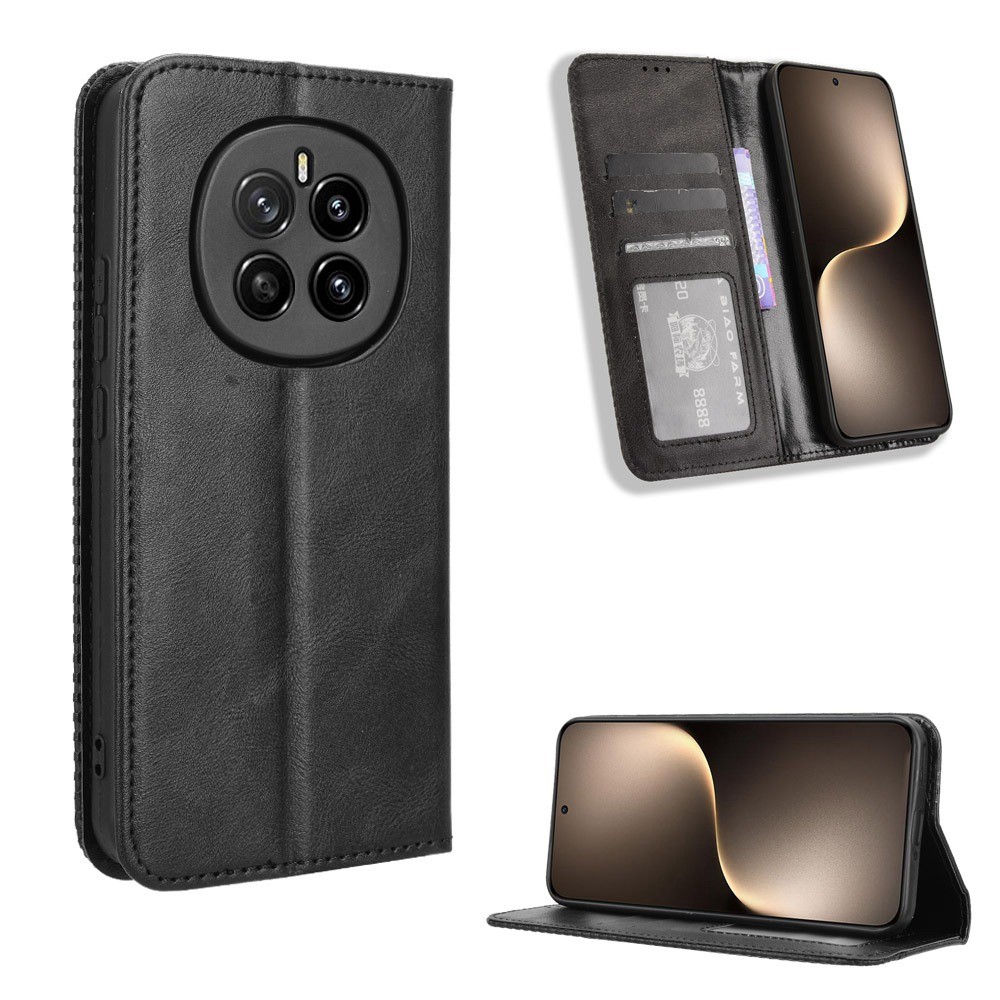 Casing Honor Magic 7 Pro 5G Vintage Flip Cover Magic7 5G Magnetic ...