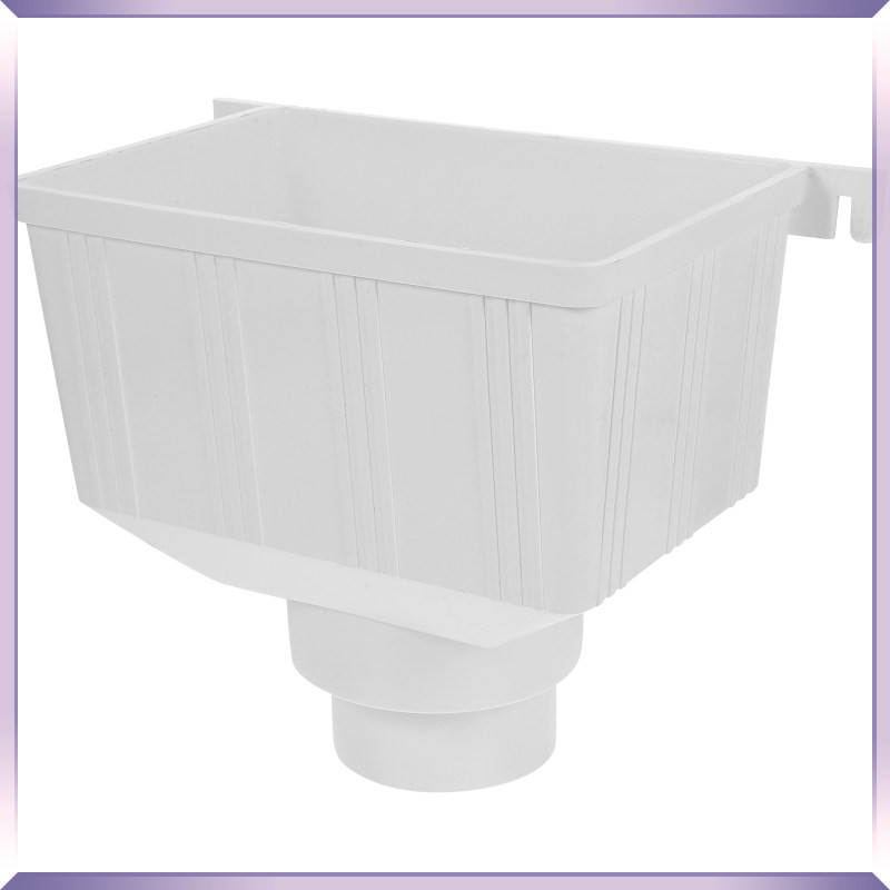Eaves Rainwater PVC Drainage Pipe Accessories Sewer Funnel Bucket ...