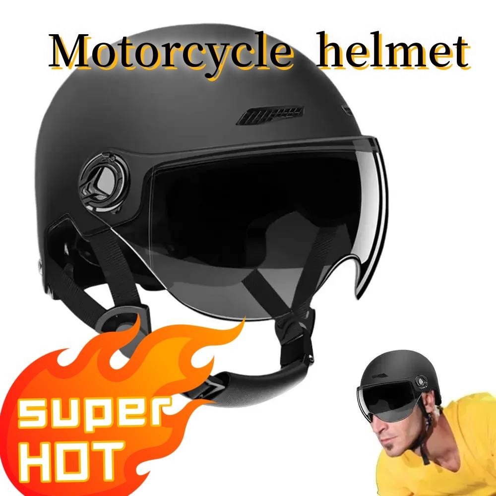 Motorcycle Helmet Universal Half Face Motorcycle Helmet Adult Helmet ...
