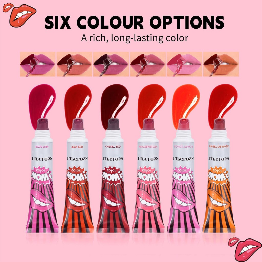 Peel off Lip Stain Lipstick 6x Longwear Peel off Stain Peel Reveal Lip ...