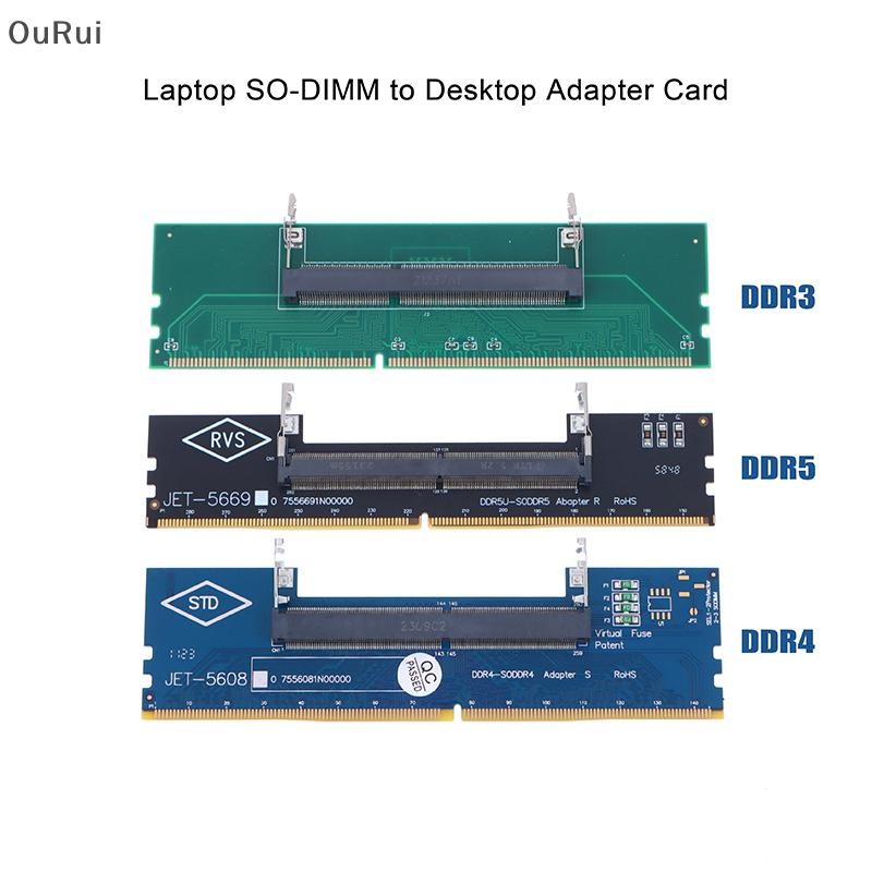 【OR】 DDR3 DDR4 DDR5 Laptop SO-DIMM to Desktop Adapter Card Converter Memory RAM Connector ...