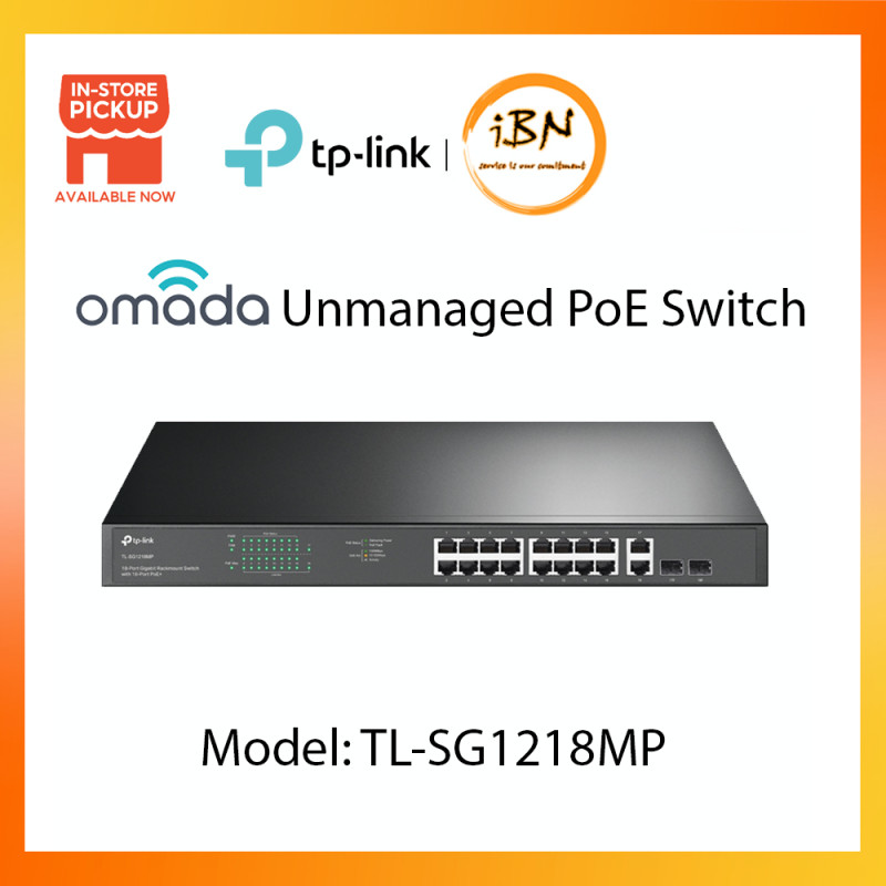 TP-Link TL-SG1218MP 18-Port Gigabit Rackmount Switch with 16 PoE+ @ IBN ...