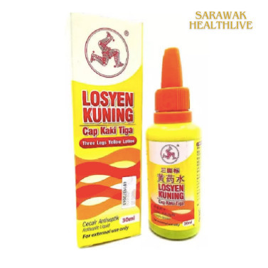 Three Legs Yellow Lotion 30mL/Losyen Kuning (Antiseptic Liquid ...