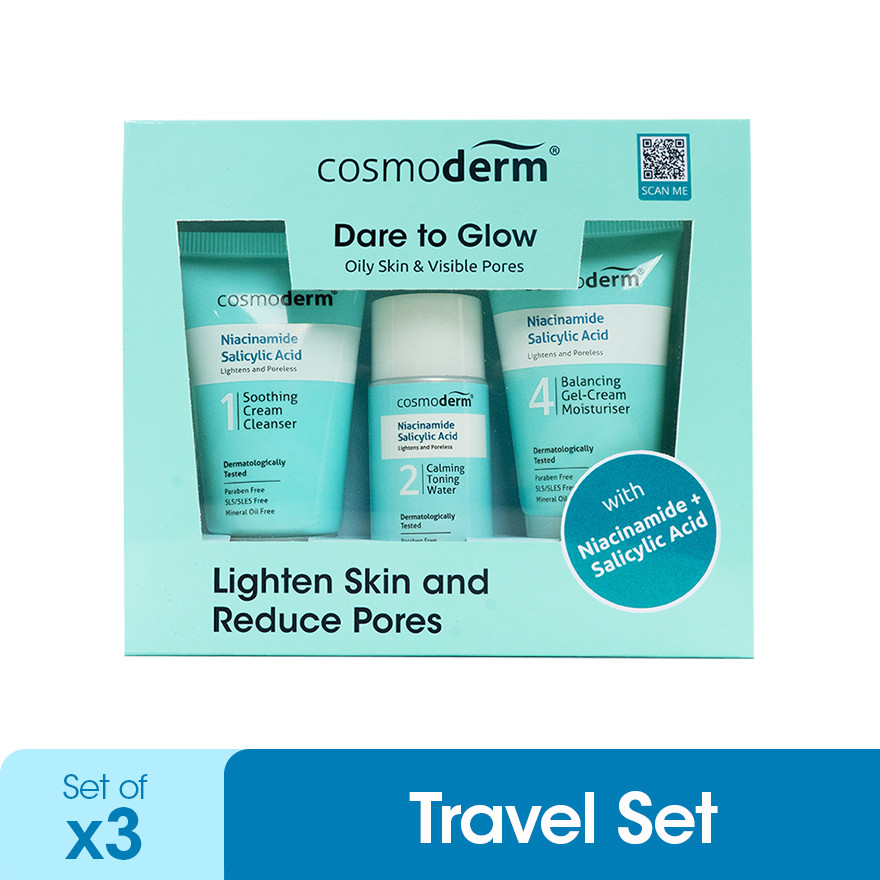 COSMODERM Niacinamide Dare to Glow Set | Shopee Malaysia