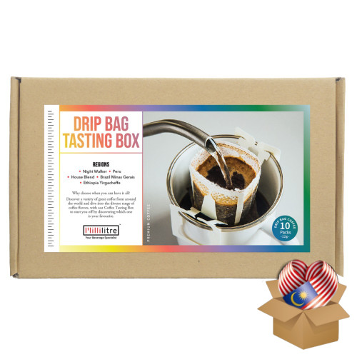 Millilitre Drip Bag Coffee Tasting Box with Kopi Drink, Grind, Brew ...