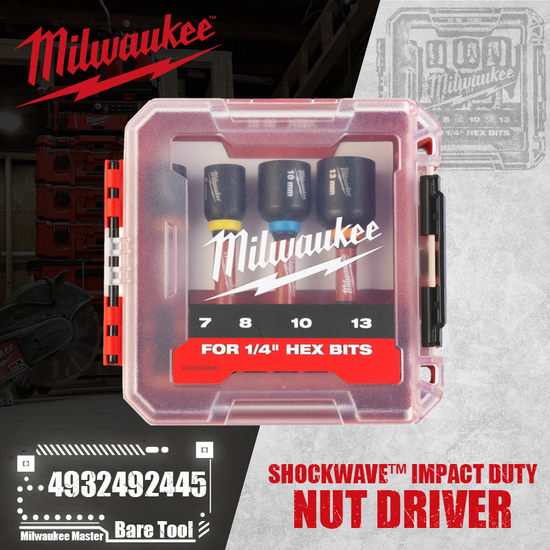 Milwaukee 4932492445 SHOCKWAVE™ Impact Duty Nut Driver Set - 4 PC ...