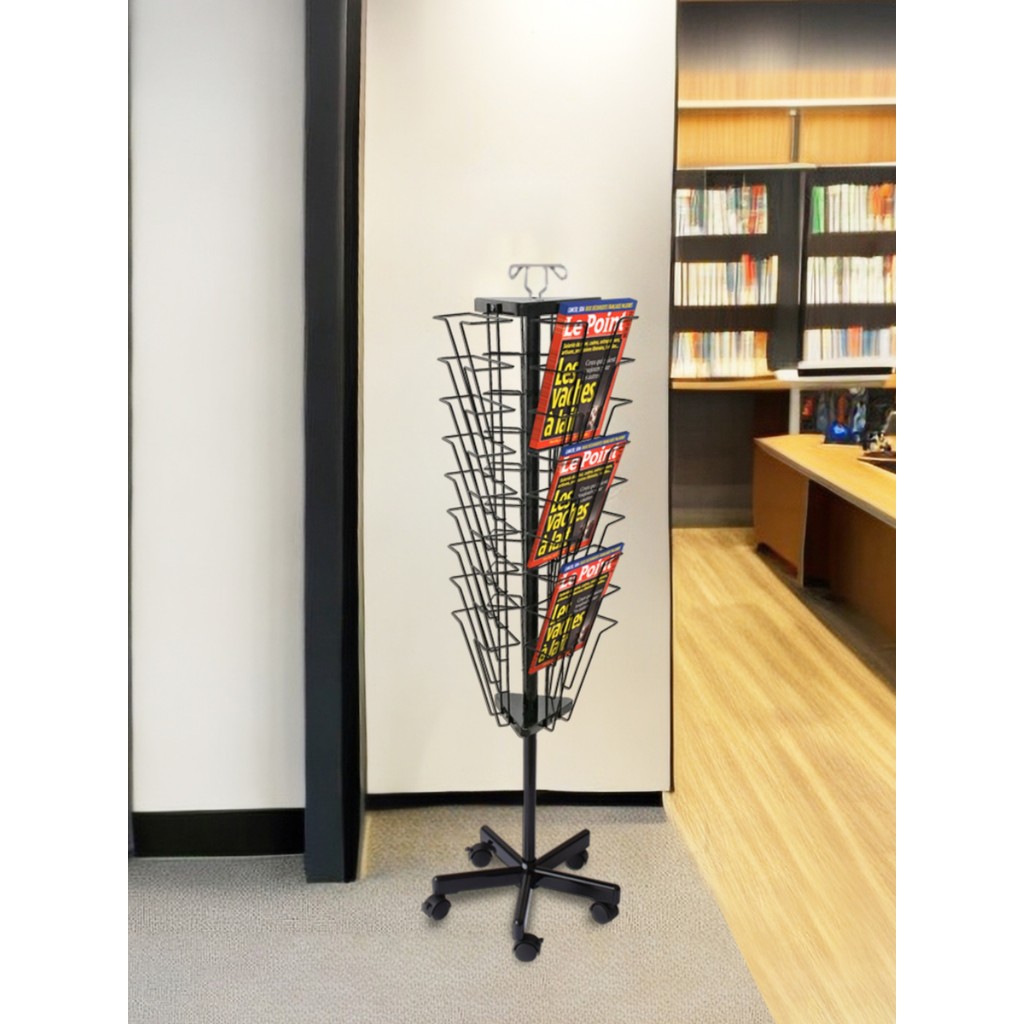 Rak Majalah Berputar Menegak Bosidun Rak Paparan Album Rak Buku Pejabat ...