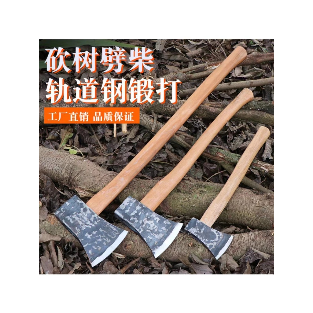Kapak Pemegang Kayu yang Dipasang untuk Memotong Kayu Api, Kapak ...