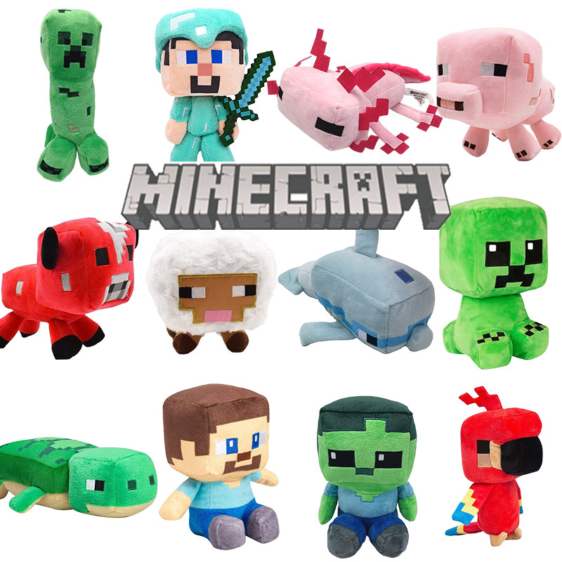 Minecraft Stuffed Plush Toys Game Minecrafted 20cm Dolls Gift for Kids ...