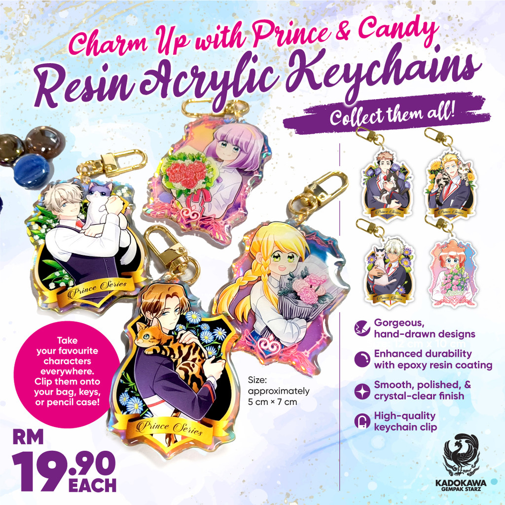 KGS Candy & Prince Resin Acrylic Keychain | Shopee Malaysia