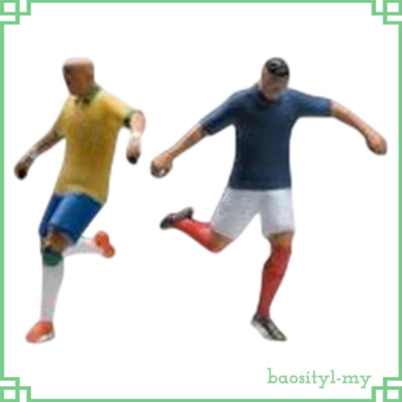[BaositybfMY] 1 64 Soccer Player Figure Mini Football Player Resin ...