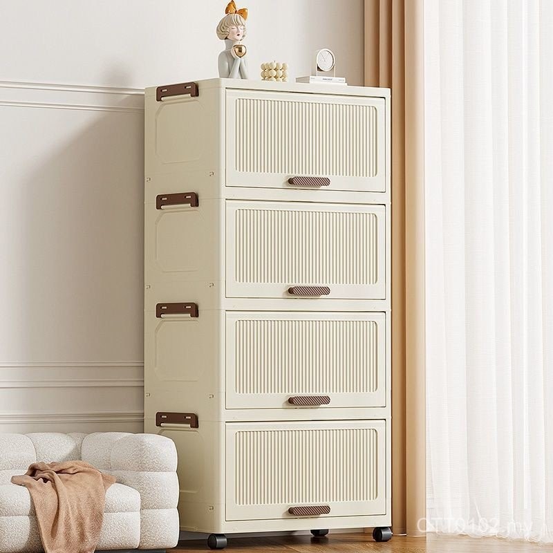 Transparent Transparent Storage Cabinet Multi-Layer Cabinet Clothing ...