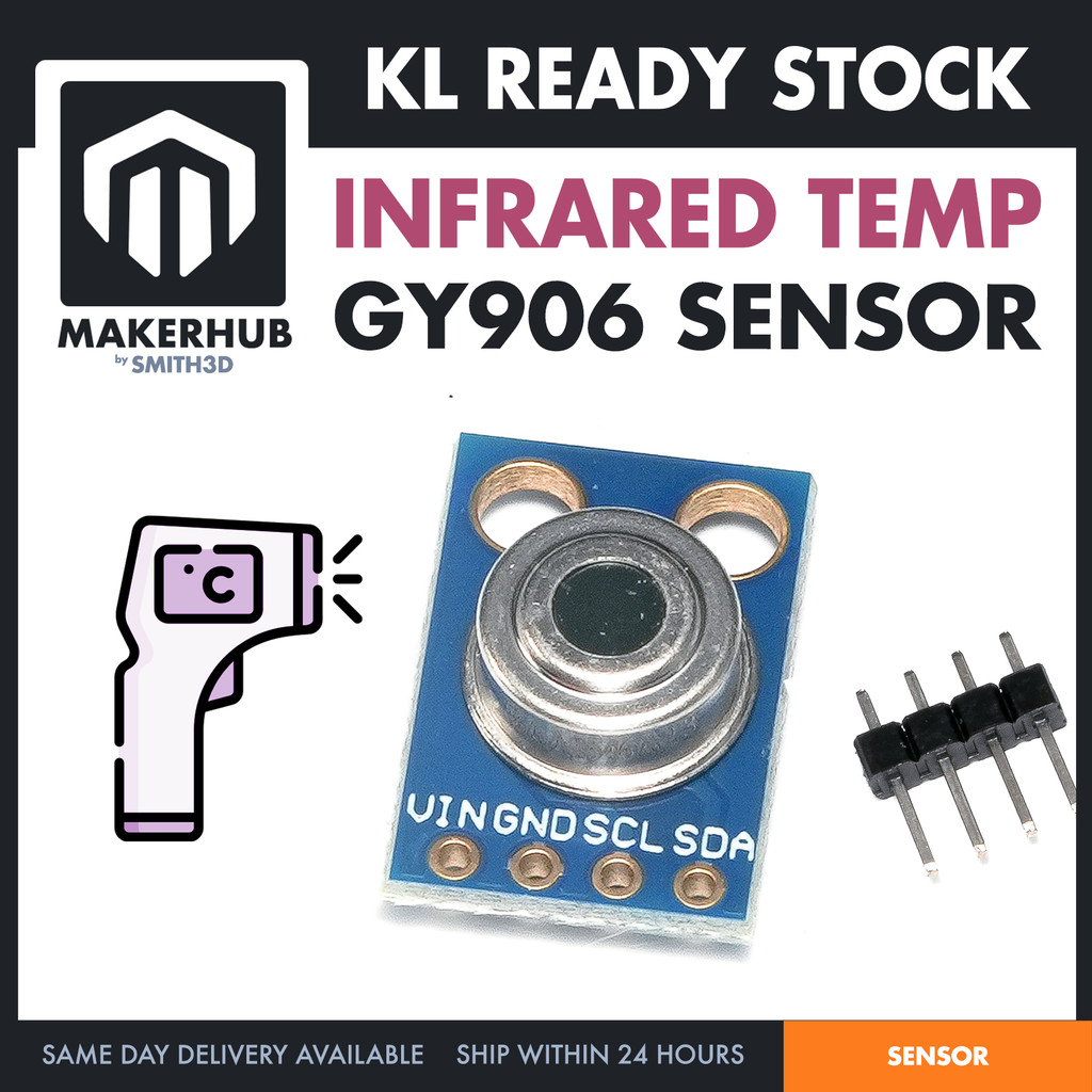 GY-906 Infrared IR Temperature Sensor Module Non-Contact MLX90614 I2C Arduino | Shopee Malaysia