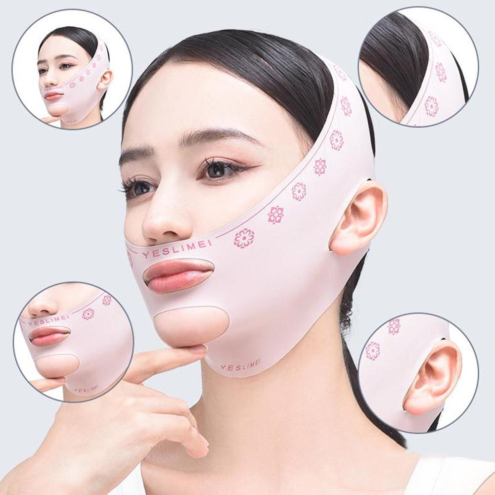 Facial Contour Lifting Strap Mask Face V Tightening Lifting Double Chin ...