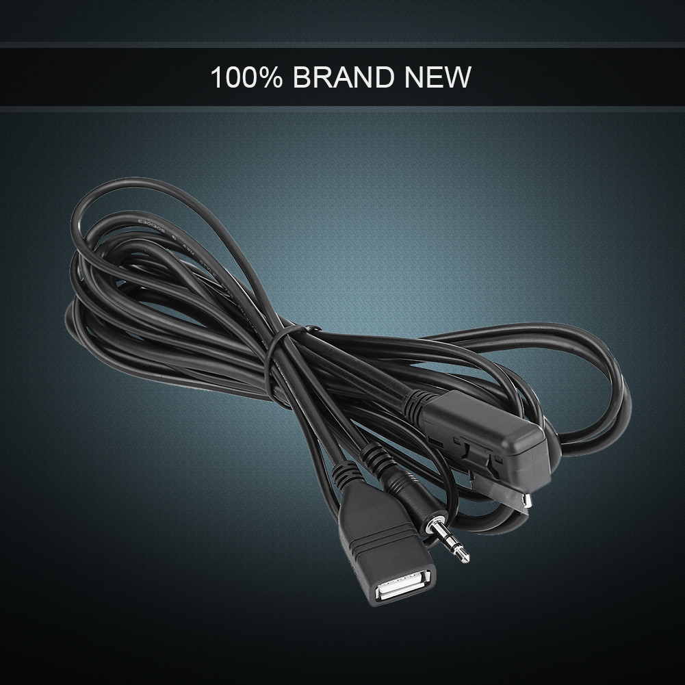 Sinhopsa 3.5mm Car Music AMI MMI Interface USB AUX Audio Cable Adapter ...