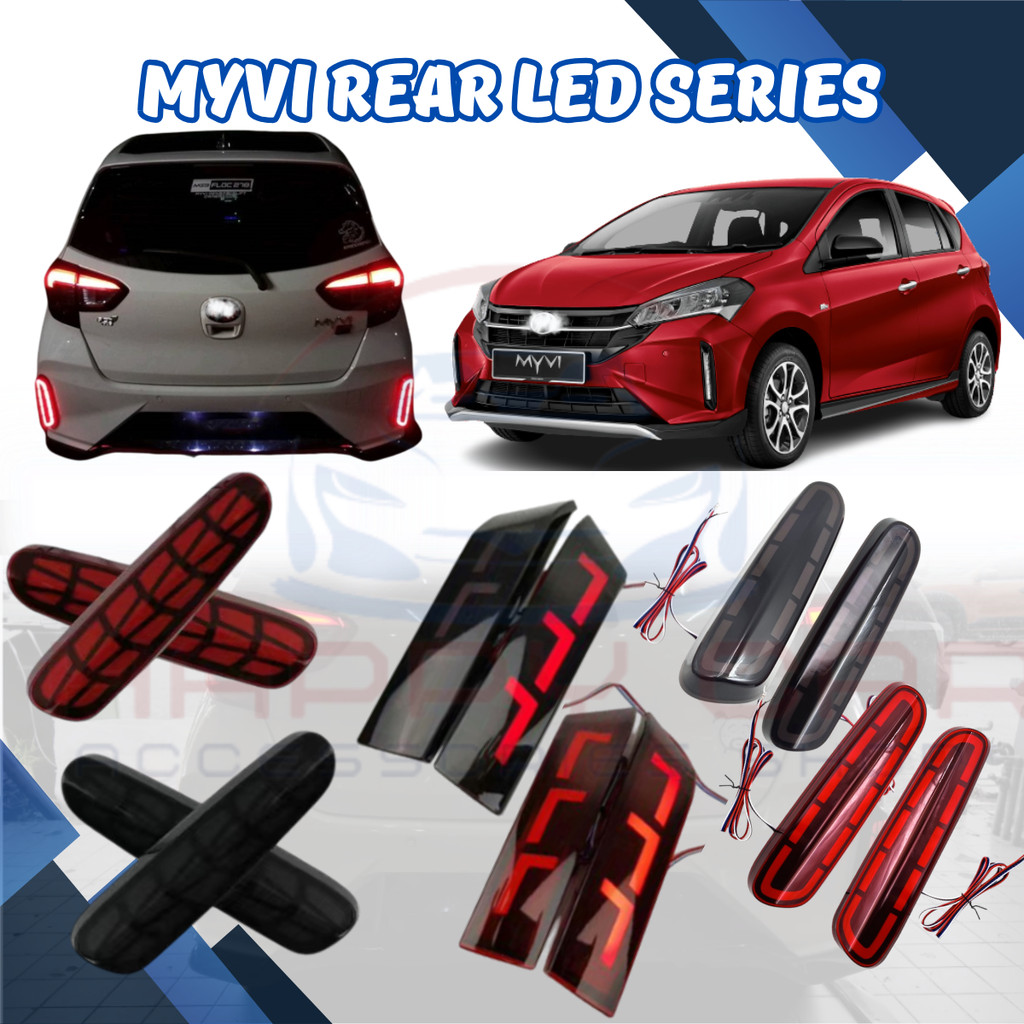 Perodua Myvi 2018-2024 Rear LED Bumper Reflector light ( 2 Pcs ...