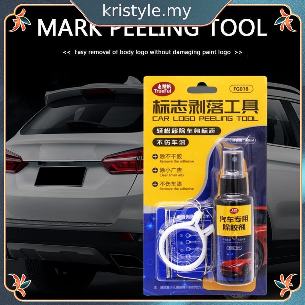 [kristyle.my] Plastic Scraper Car Lettering Adhesive Badge Emblem Decal ...
