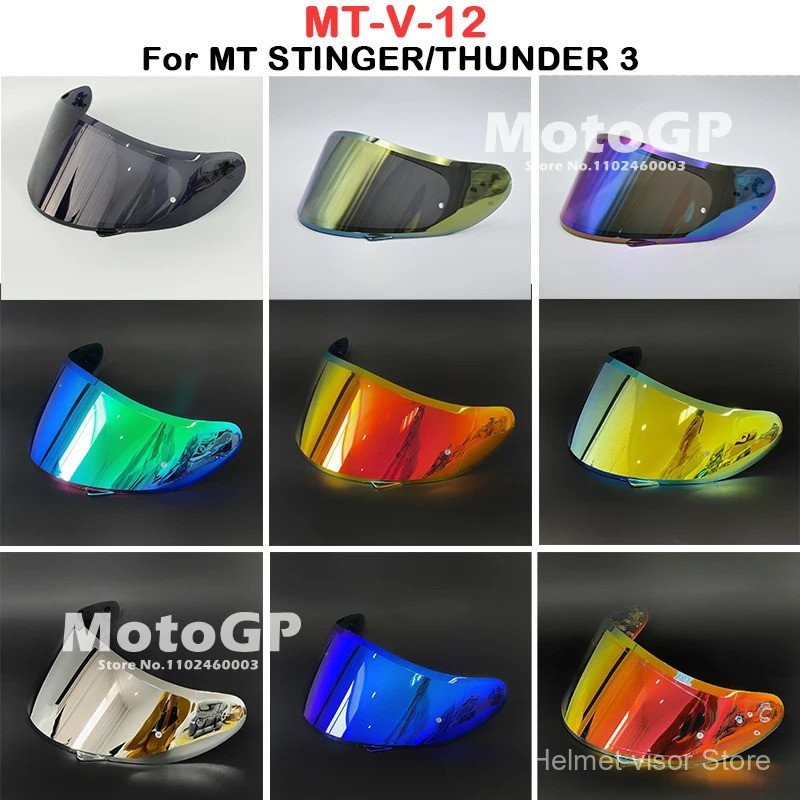 Helmets Glass MT-V-12 Helmet Shield for MT Stinger Helmet and MT ...